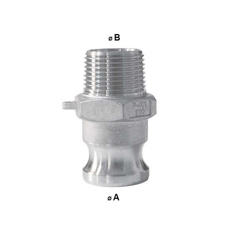 Camlock Type F Fitting in 316 Stainless Steel for Piping Connection