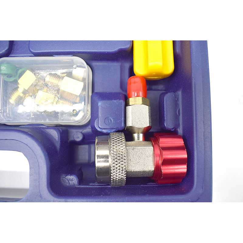 4-way Manifold box for R1234YF, R134a and R404a