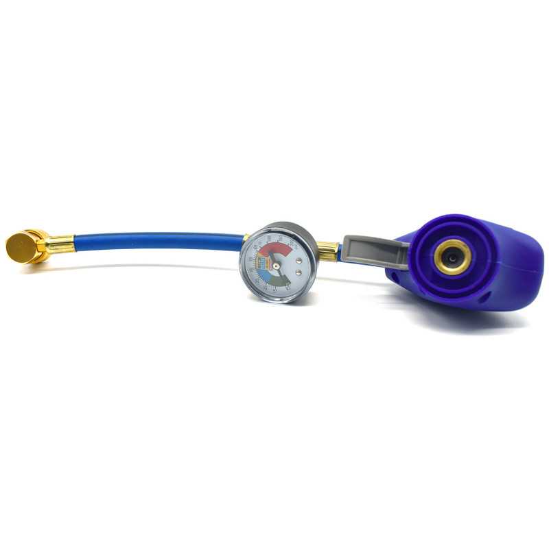 Trigger refill hose for Duracool or Multicool refrigerant gas R134a or R12
