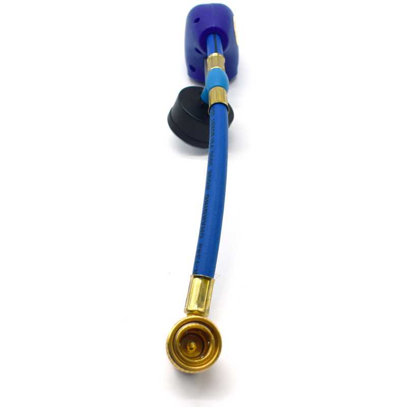 Trigger refill hose for Duracool or Multicool refrigerant gas R134a or R12