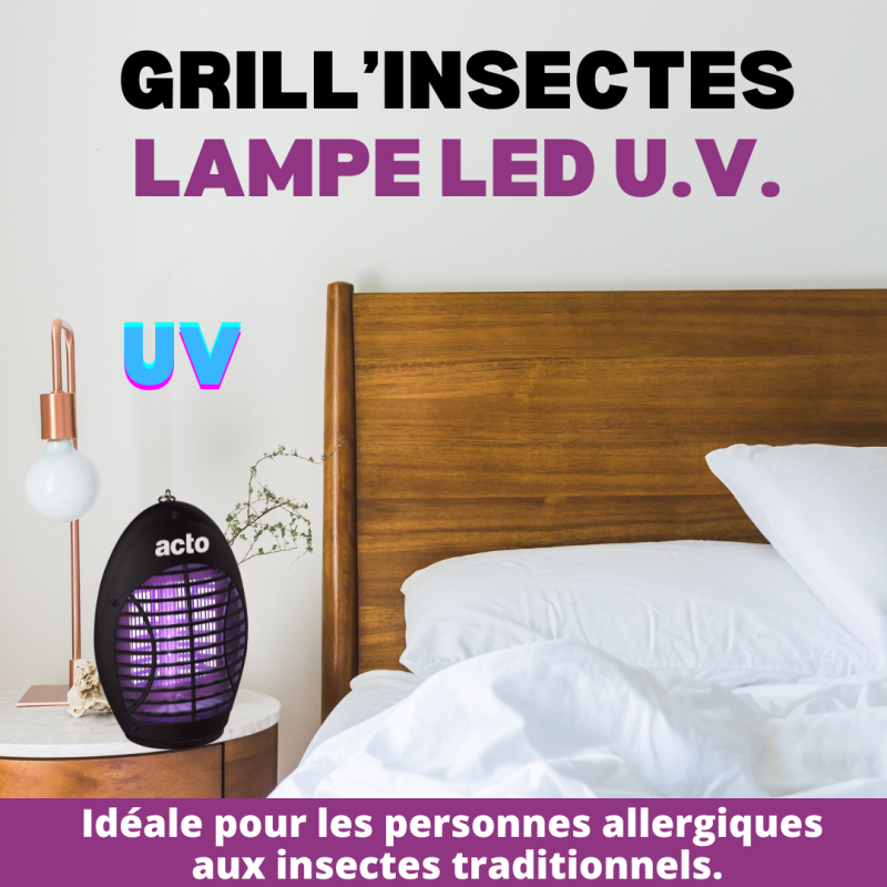 ACTO Grill'Insects U.V. LED LAMP - Insect Trap Efficient and Economical