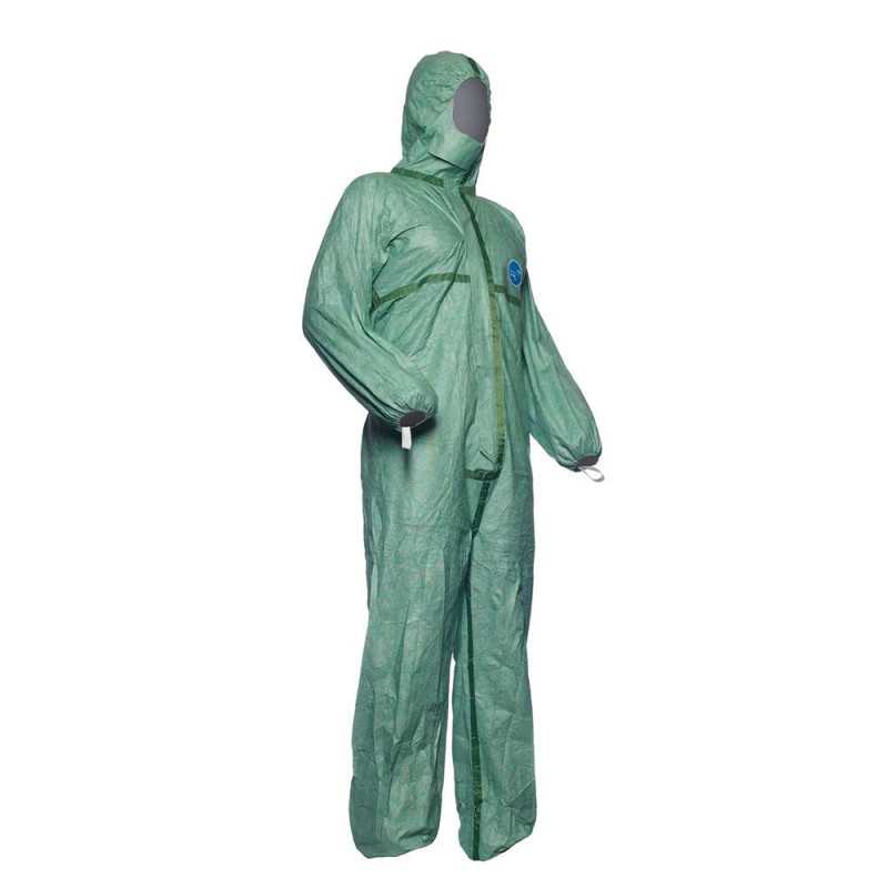 Tyvek 600 Plus Green Dupont Suit - Full Chemical Protection