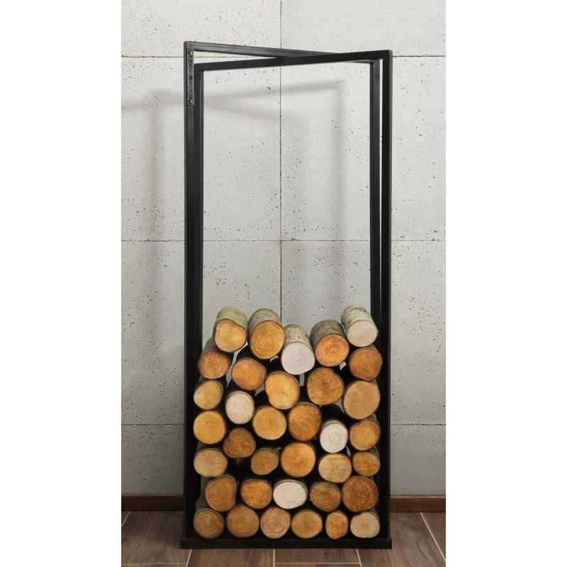 Porte-bûches Moderne «LUIS» pour un Stockage Élégant