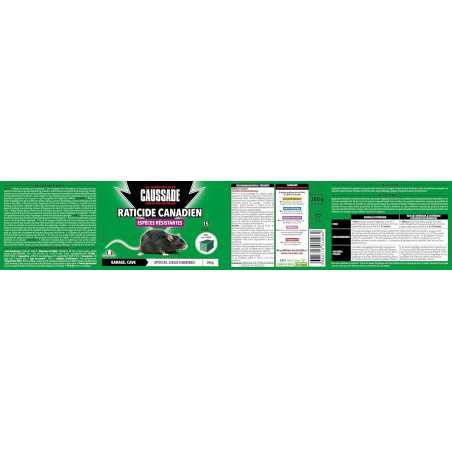 Caussade Anti-Rats et Souris 300 g - Blocs Hydrofuges Haute Efficacité